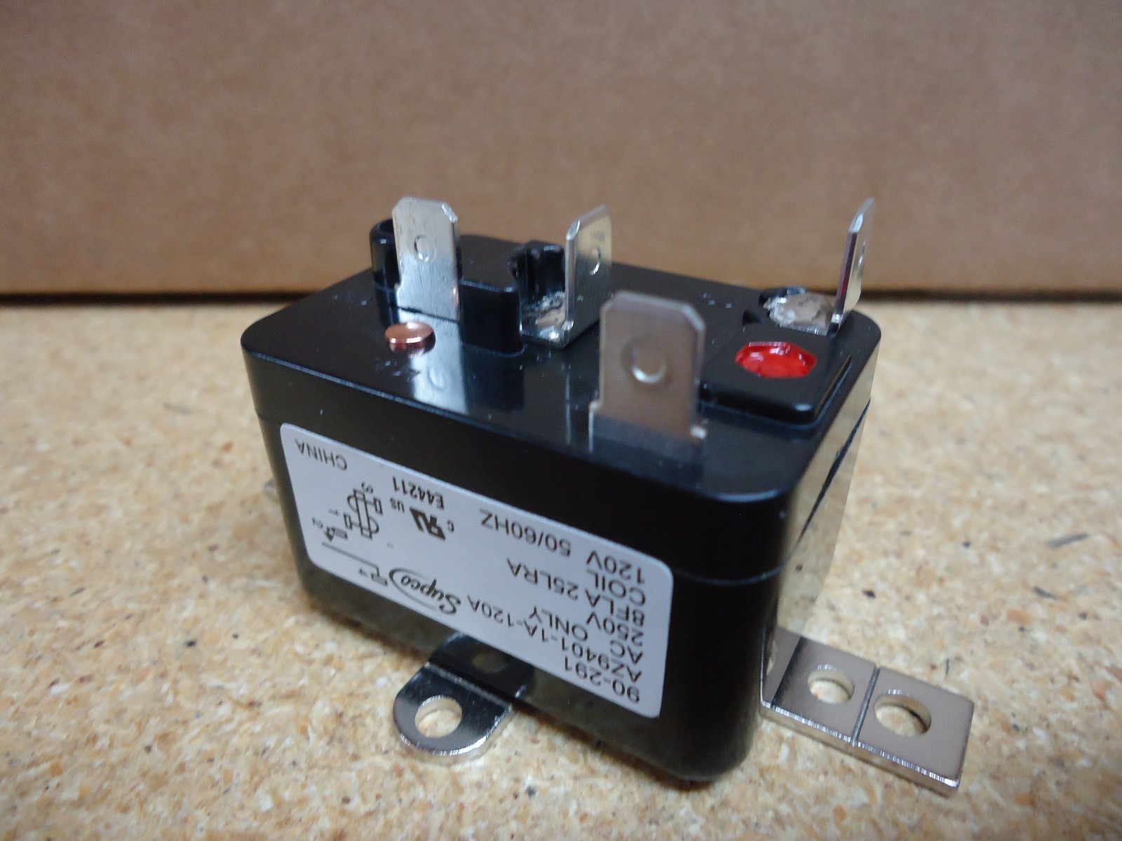 Ac Relay Supco 90380 General Purpose , 13 A Load Current, 24 V Coil ...