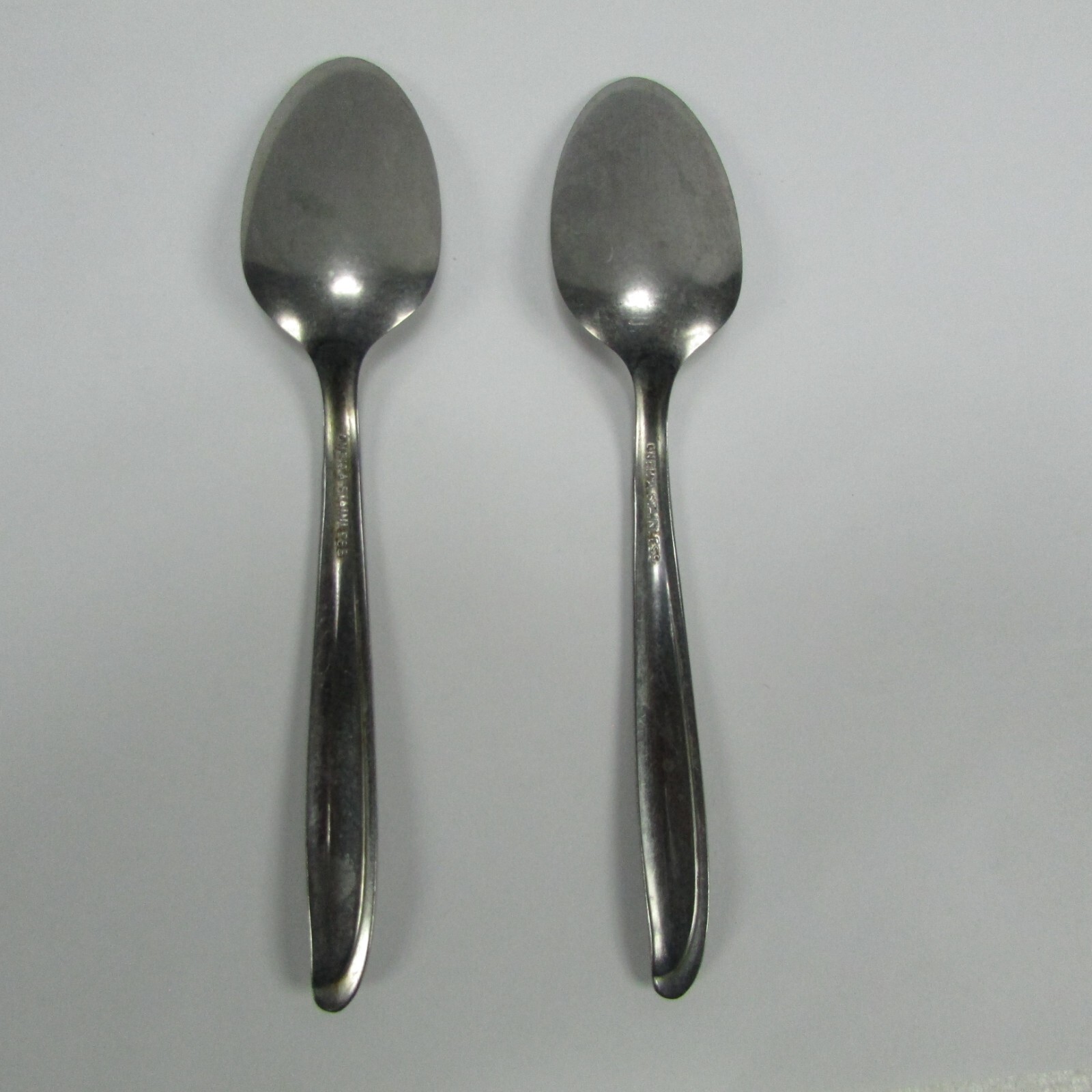 Oneida Stainless Sand Dune Five O'Clock Youth Spoons Lot of 2 | eBay