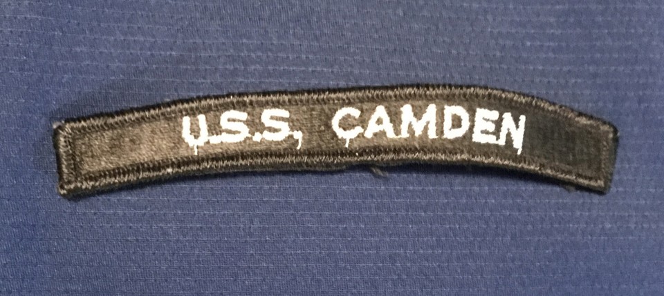 US Navy Tab USS Camden Dress USN | eBay