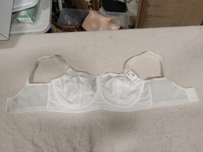 Vtg New NWT NOS Goddess Style 107 Bra Banded soft cup White Sizes E | eBay