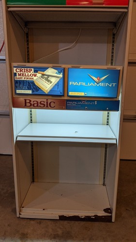 Cigarette Display Case Rack Tobacco Fixture Sign Gas Station ...