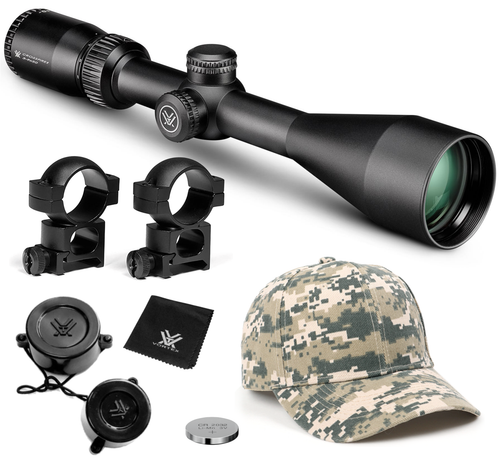 Vortex Optics Crossfire II 3-9x50 Straight-Wall Riflescope w/ Rings ...