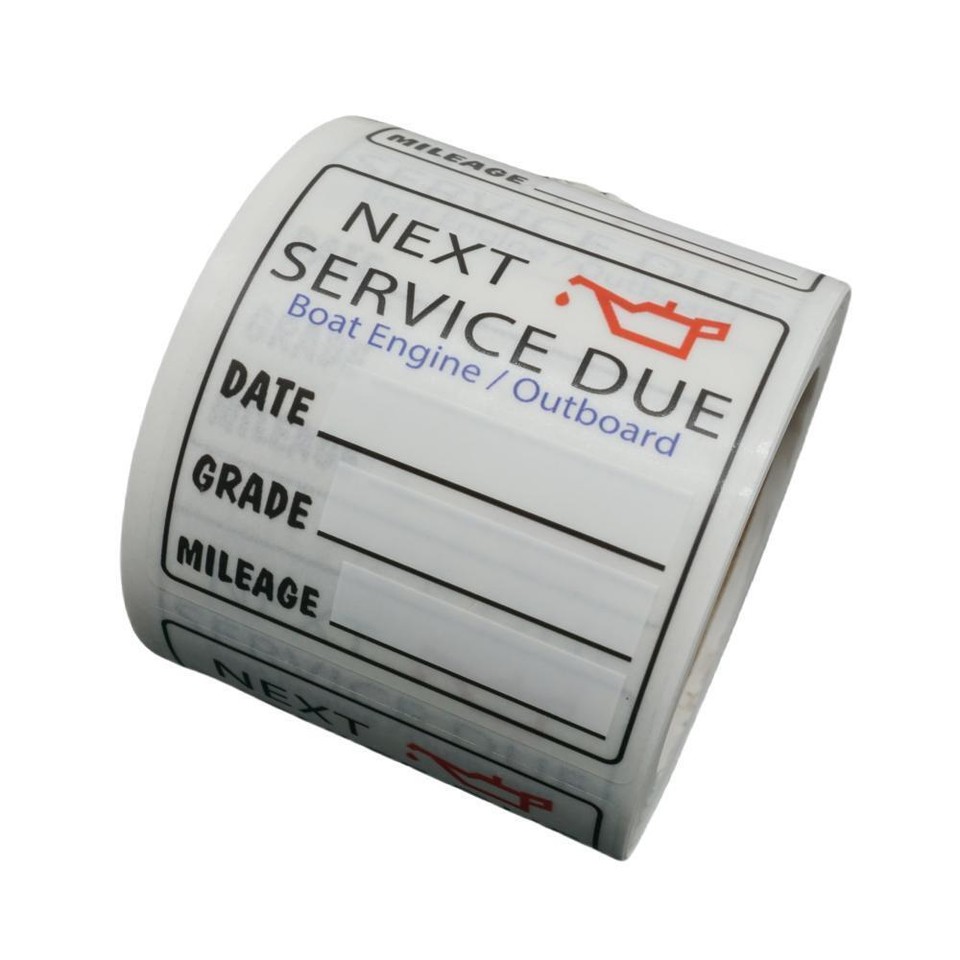 200 Pcs Oil Change Stickers Next Service Due Reminder Sticker Roll ...