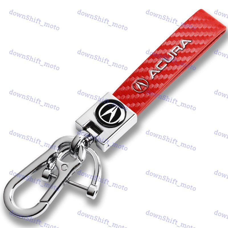 Red Leather Keychain Lanyard Quick Release Key chain for Acura INTEGRA ...