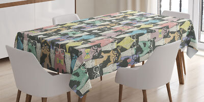 lustige Karikatur Tischdecke Hipster Verspielt Glass | eBay.de