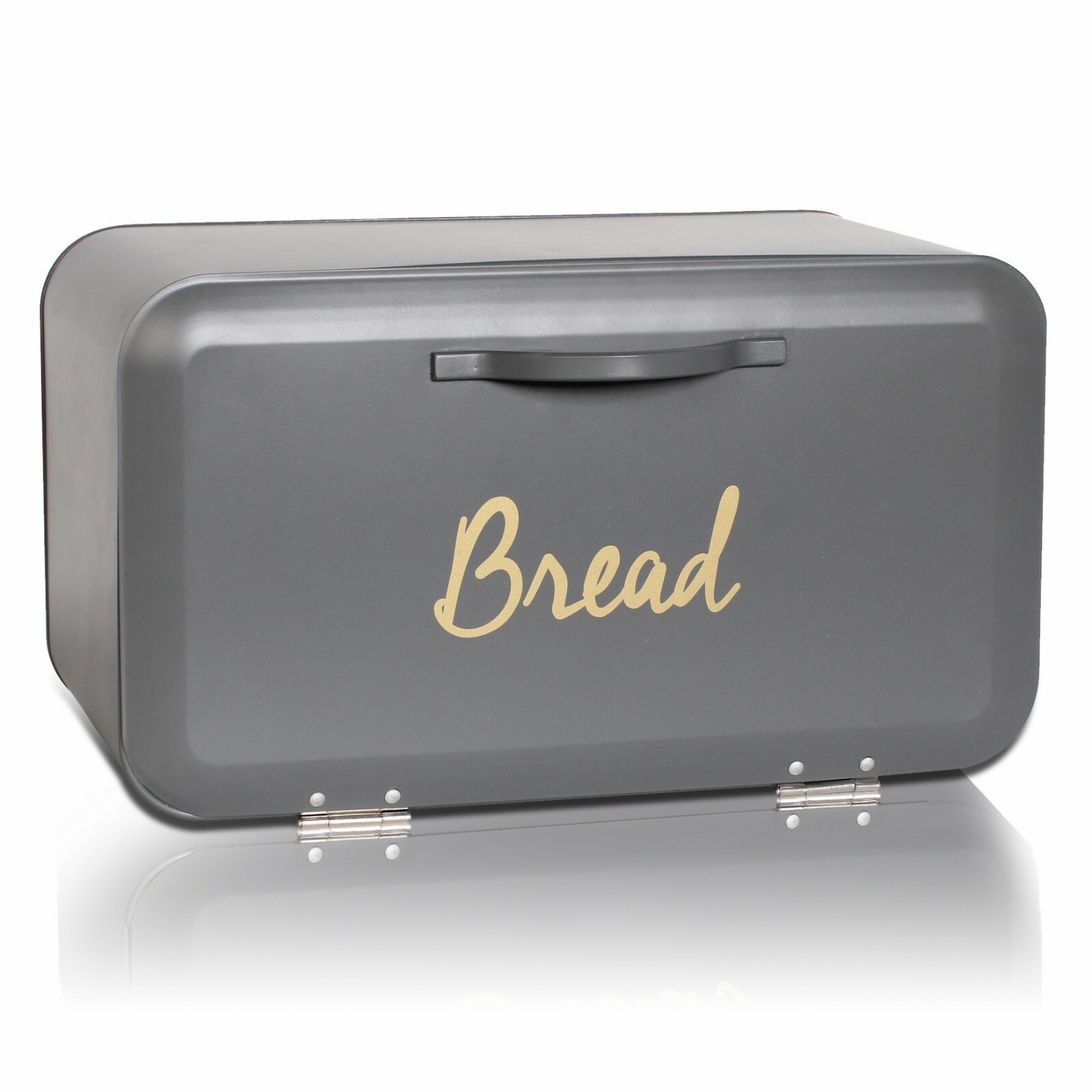 Grey Modern Bread Bin Kitchen Loaf Storage Box Large | eBay