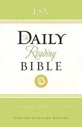 ESV Daily Reading Bible, Hardcover, Black Letter Text by Crossway ...