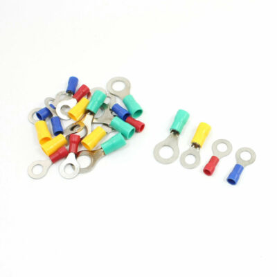 20Pcs RV5.5-8/RV1.25-6 Insulated Ring Terminals AWG 12-10 AWG 22-16 | eBay