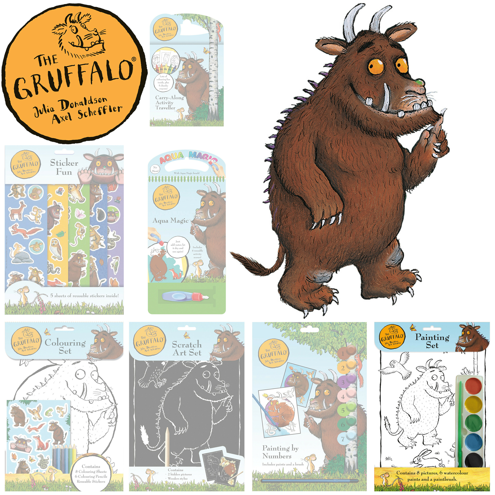 The Gruffalo | Creative Activity Colouring, Painting and Sticker Sets ...
