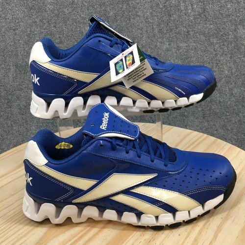 Reebok Shoes Mens 12.5 ZigTech Sneakers Blue White Lace Up Sports 18 ...