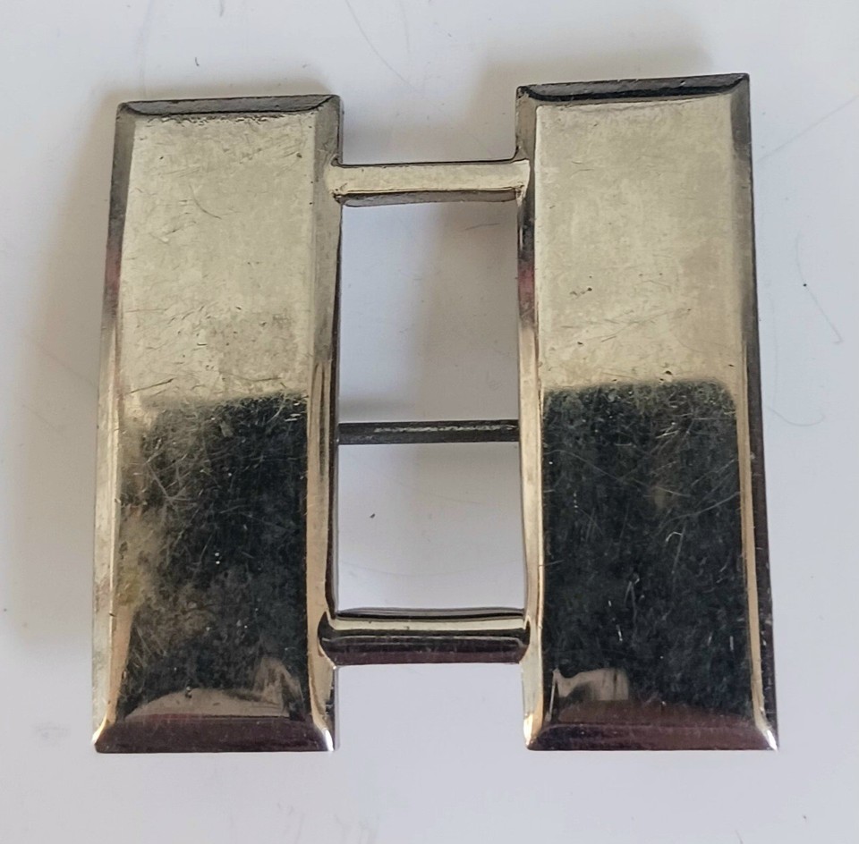 WW11 US Army Officer Captain Rank Insignia Pin Back Sterling Silver 6.4 ...