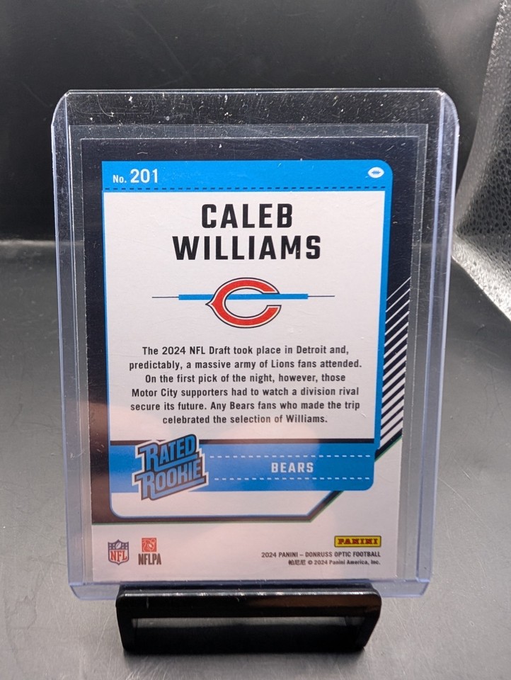 2024 Panini Donruss Optic Football - Caleb Williams #201 (RC) Base Card ...