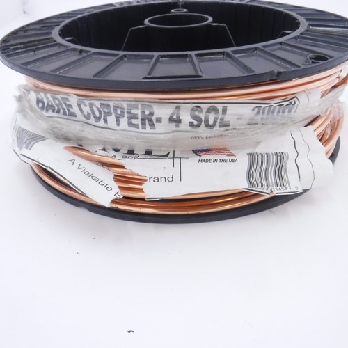 200' CME Soft Bare Copper 4 AWG Solid Ground Wire 5080SL200CM-US | eBay