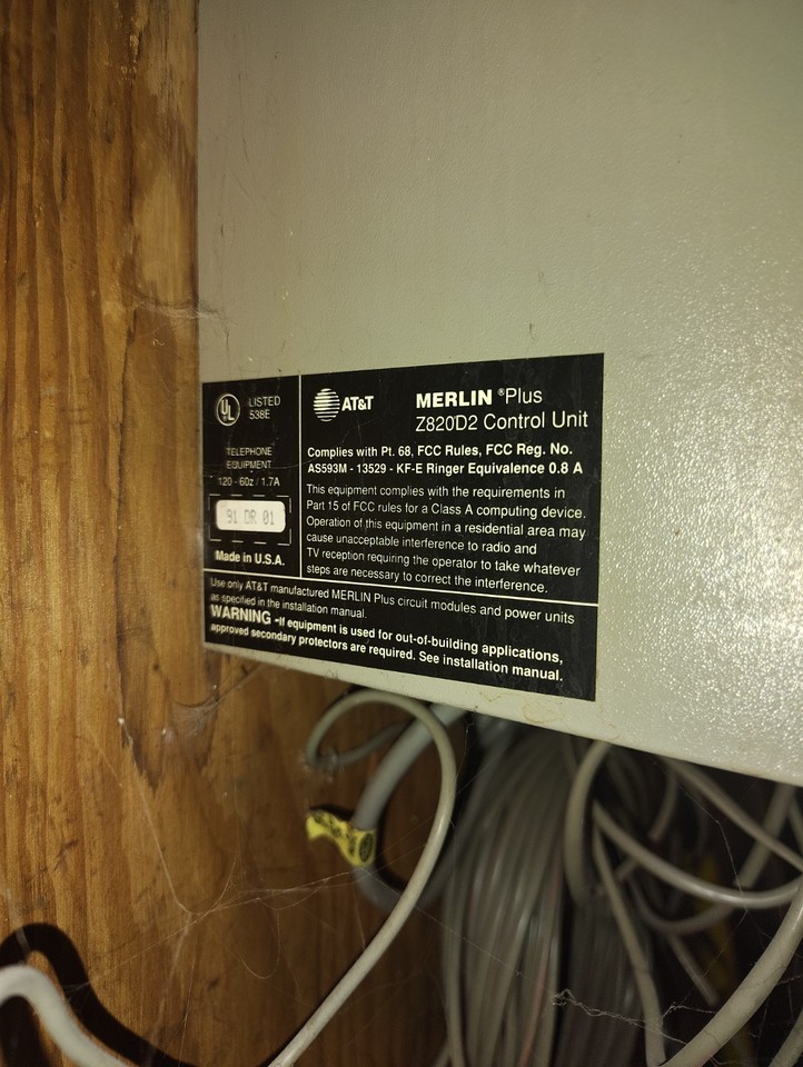 old phone switch and punch down panel 820D2 ATT Merlin plus | eBay