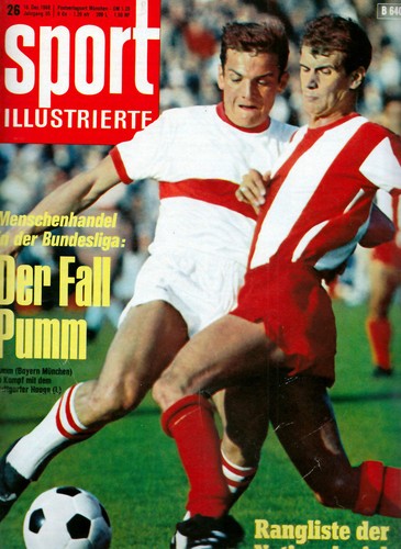 Sport Illustrierte 26/1968 Bundesliga Peter Pumm Jupp Heynckes Poster ...