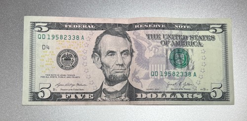 QD 19582338 A Birthday Birth Year 1958 Rare Note $5 Dollar Bill | eBay