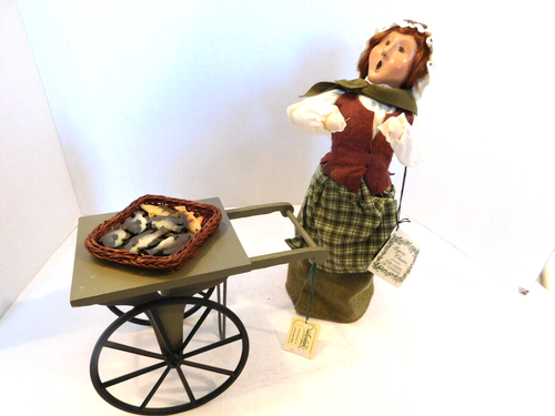 2001 Byers Choice Caroler Woman - Cries Of London Fish Monger W/ Cart ...