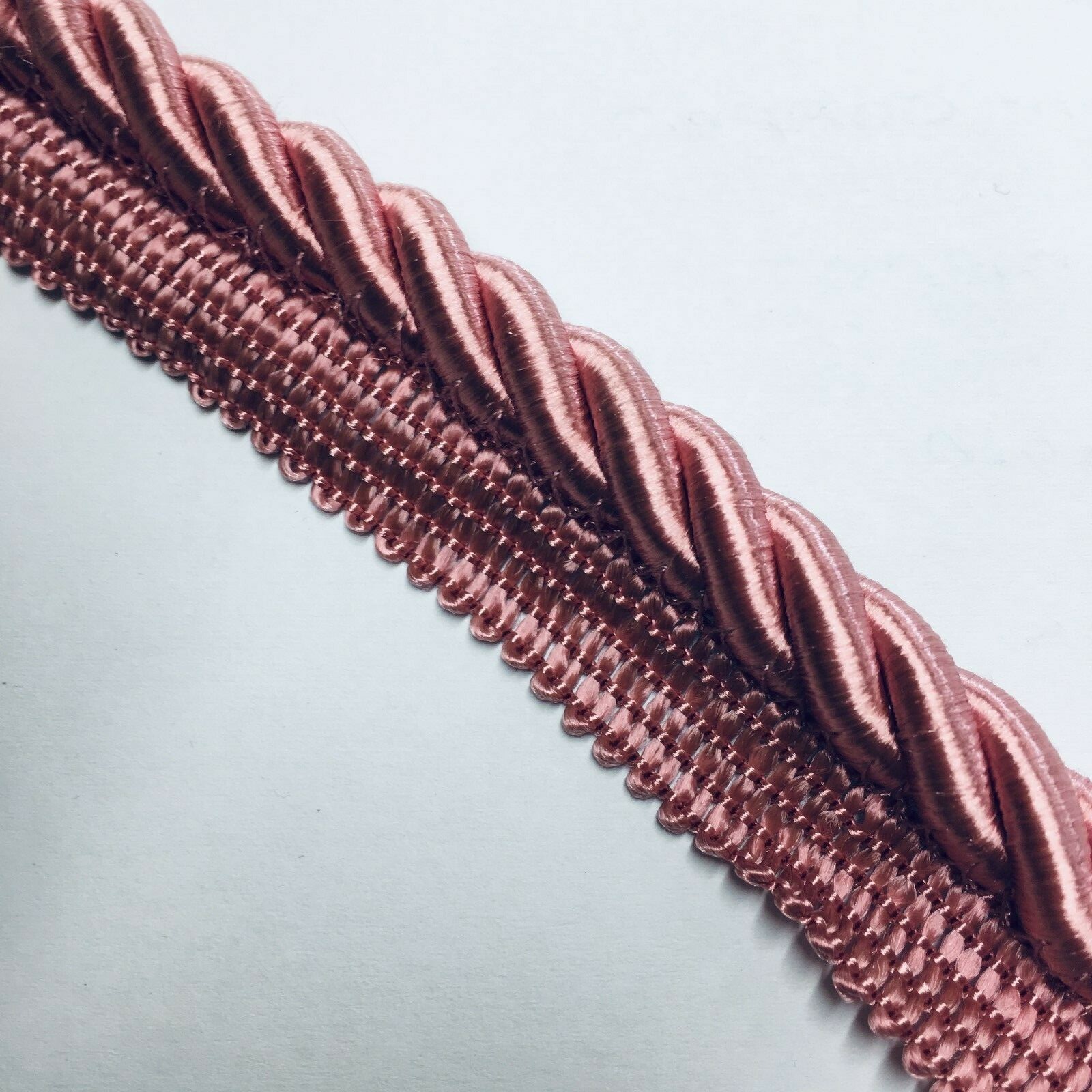 10mm Flanged Classic Cord Barley Twist Rope Piping Braid Trim Per Metre ...