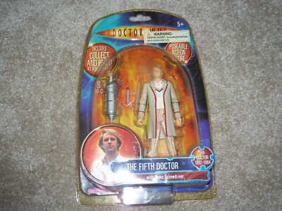 DOCTOR WHO Fifth Doctor Sonic Screwdriver ACTION FIGURE NEW Peter ...
