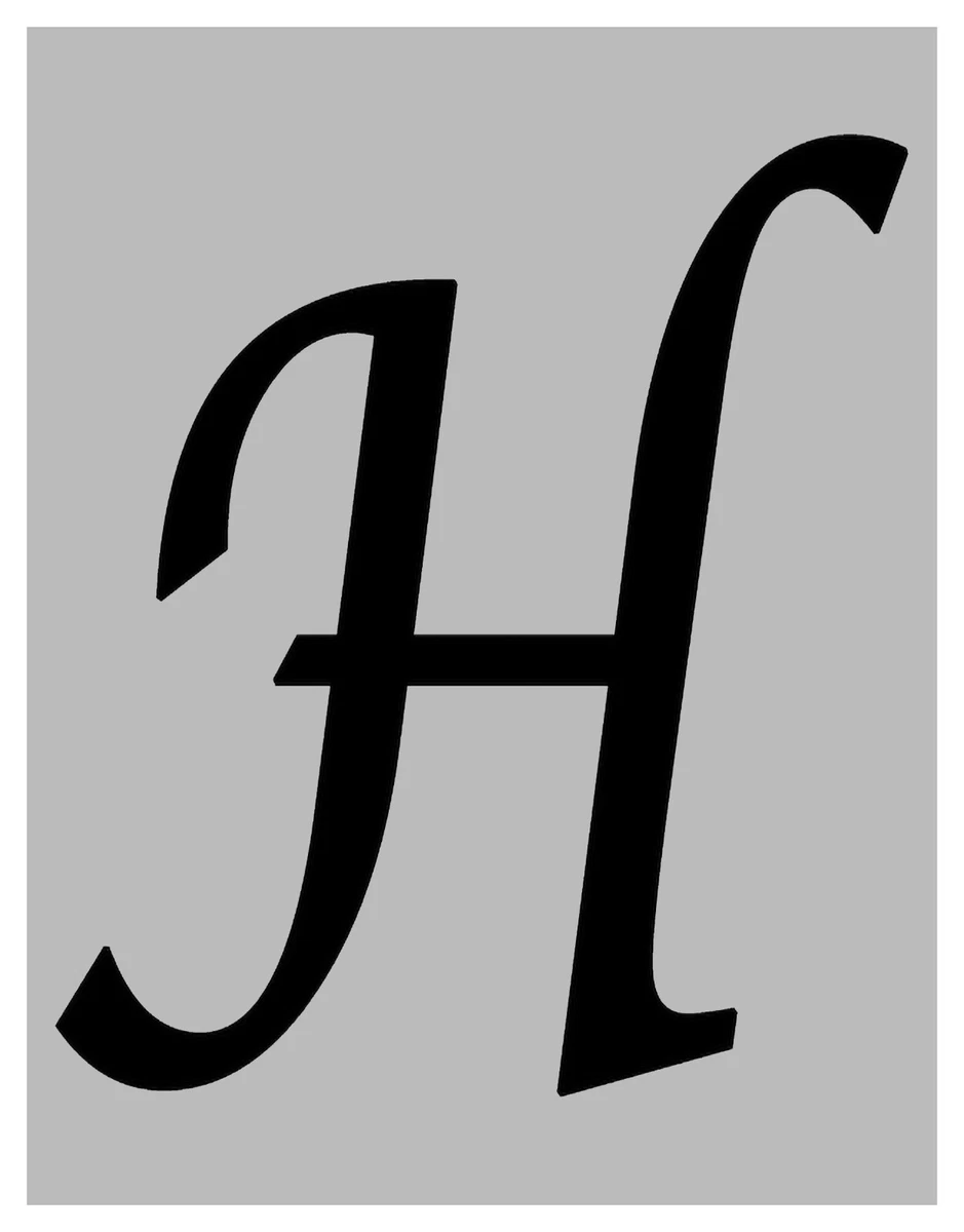 H Alphabet Letter