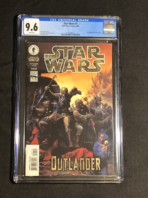 STAR WARS OUTLANDER #7 CGC 9.6 1ST AURRA SING Sharad Hett Dark Horse ...