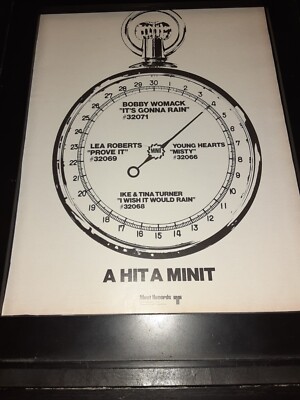 Ike And Tina Turner Bobby Womack Original Minit Records Promo Poster Ad ...