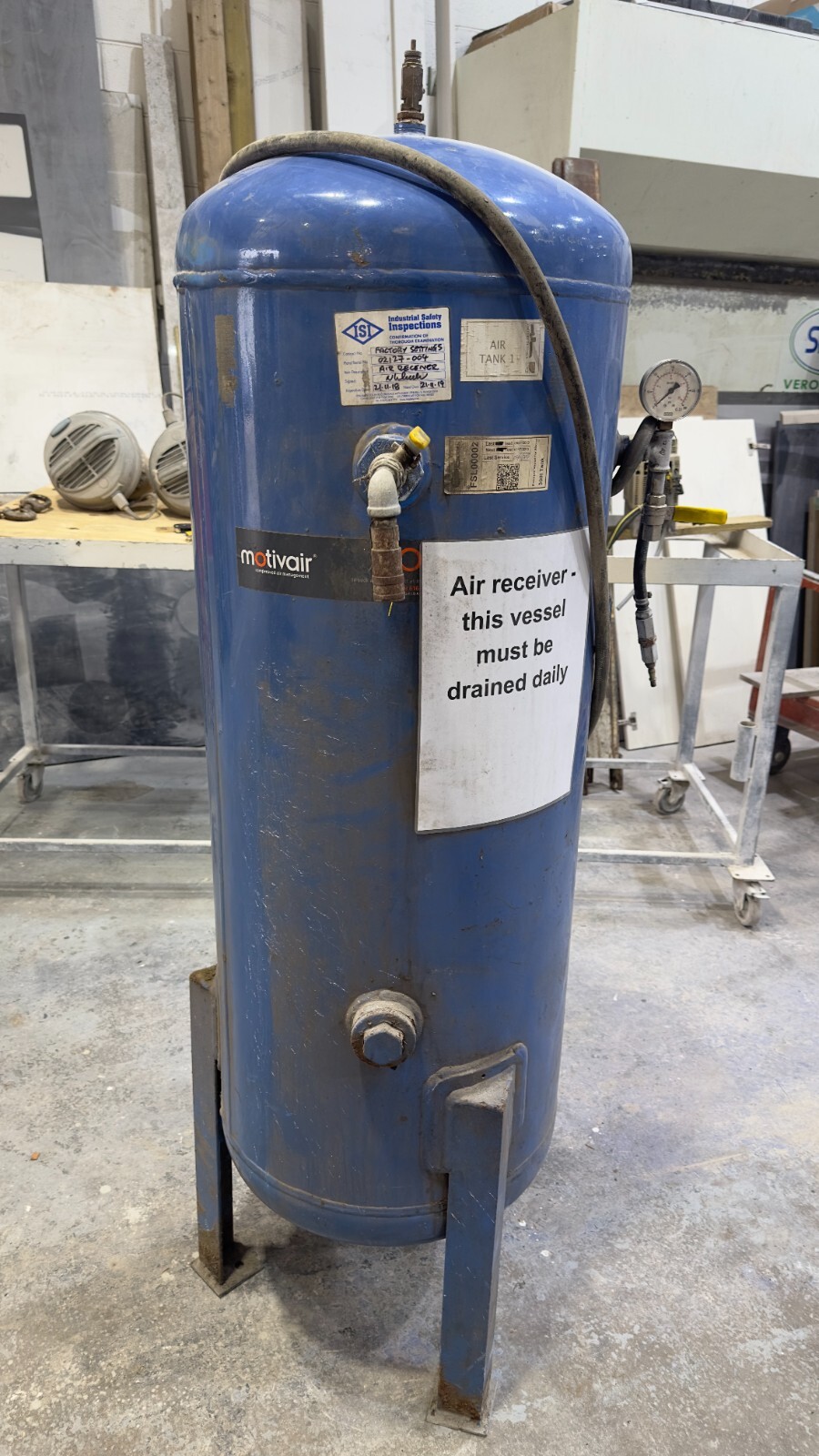 Rednal Pneumatic 200L 12 bar air receiver welded pressure vessel | eBay UK