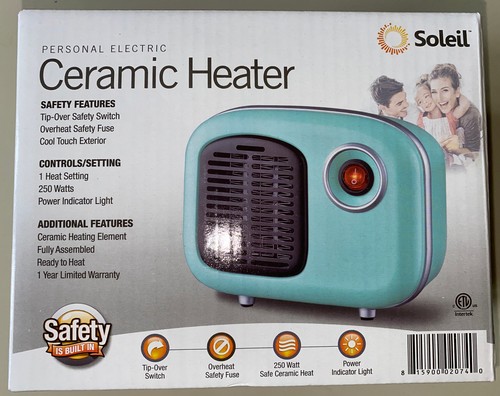 Soleil Small Personal Ceramic Heater MH-08M Mint | eBay