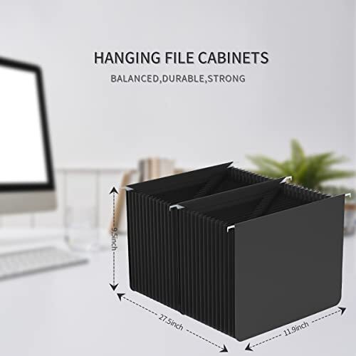26 Pockets Hanging Expanding File FolderAccordion Files for Filing ...