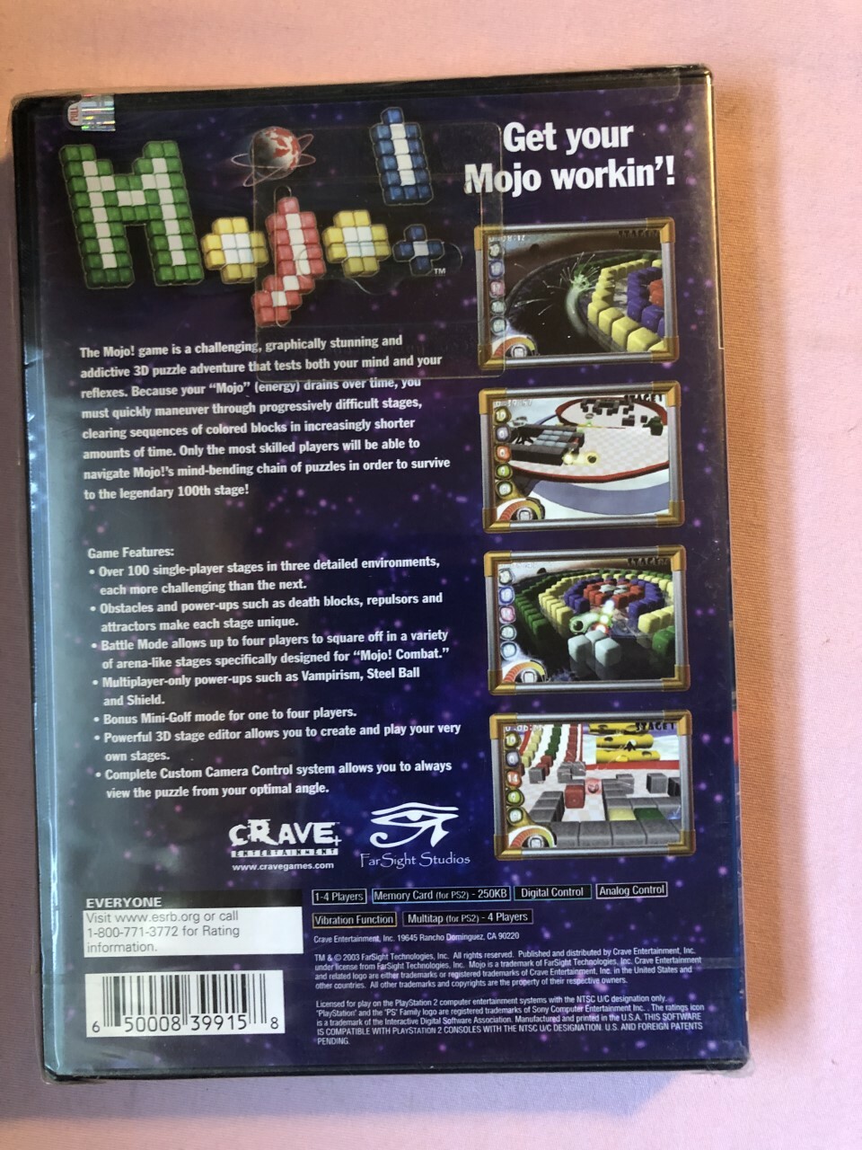 Mojo! Sony Playstation 2 PS2 System Brand New Factory Sealed Game BLACK ...