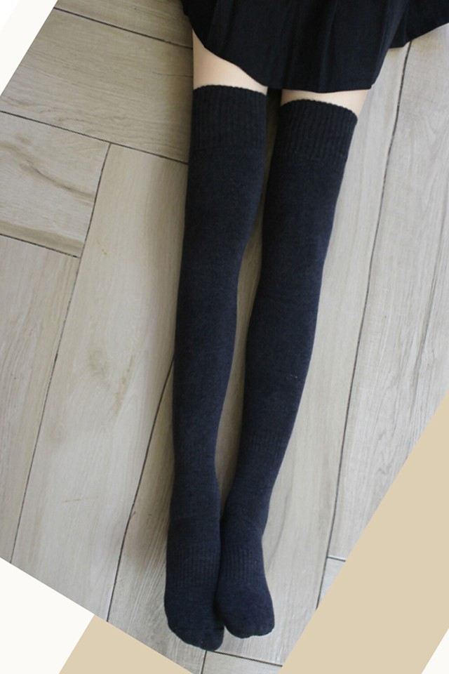 Extra Warm Knee Long Socks,Winter Over Knee Socks,Non Slip Long Winter ...