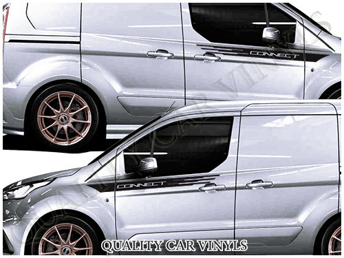 x 2 Ford transit connect racing stripes graphic decals stickers RS34 | eBay