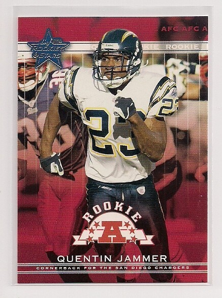 2002 QUENTIN JAMMER LEAF R&S #259 ROOKIE RC TEXAS LONGHORNS SAN DIEGO ...
