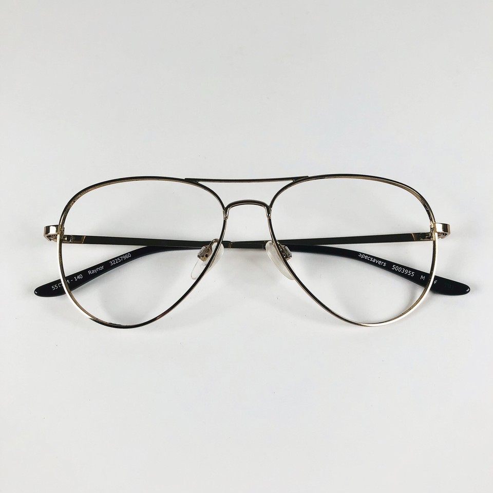 SPECSAVERS eyeglasses GOLD OVAL PILOT glasses frame MOD: RAYNOR ...