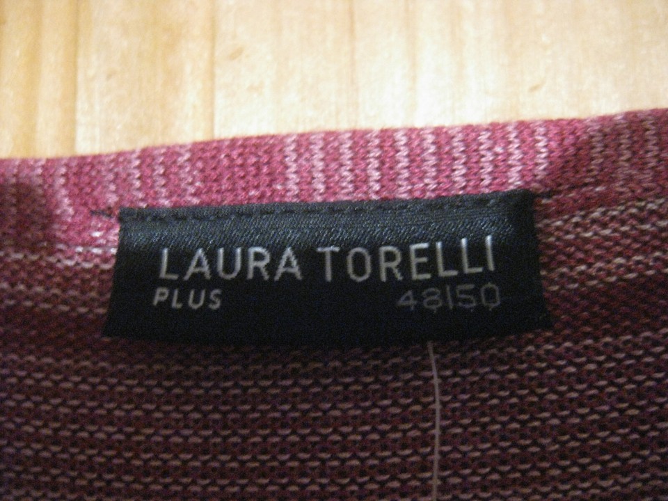 Laura Torelli Damen Pullover Gr.48/50 gestreift sportlich Top neu 100%Viscose | eBay.de