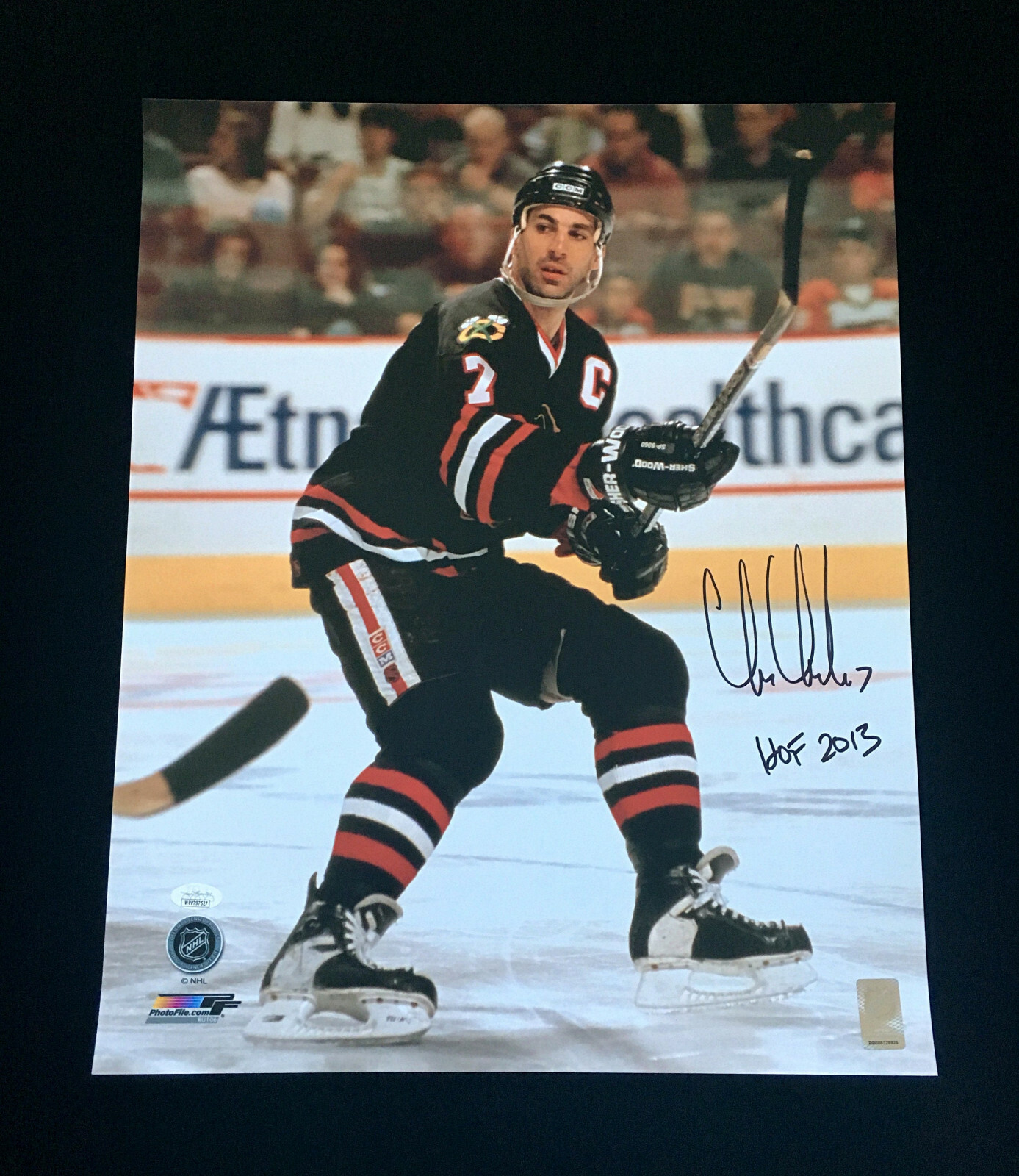 Chris Chelios Chicago Blackhawks Signed Autographed 16x20 Photo JSA COA ...