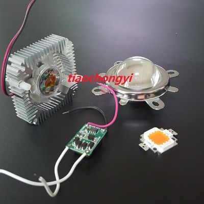 10W White High Power LED 900mA 12V + 10Watt Driver + 50mm Lens+10w ...