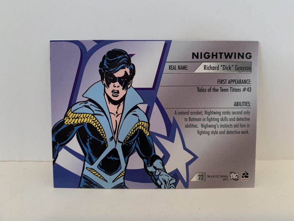 DC Legacy Gold Parallel #22 Nightwing Teen Titans Robin Batman ...
