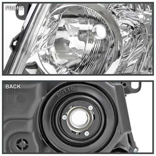 Fits 2004-2007 Toyota Highlander Halogen Headlights Lamps Left+Right 04 ...