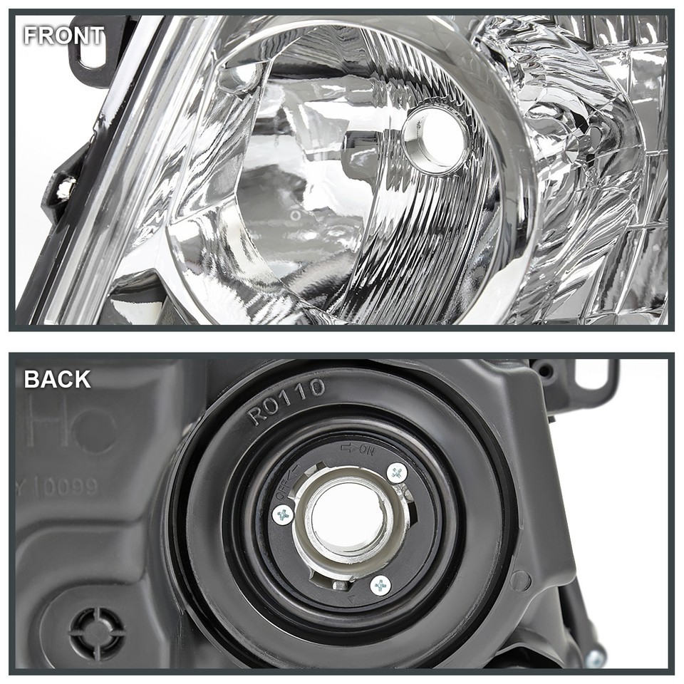 Fits 2004-2007 Toyota Highlander Halogen Headlights Lamps Left+Right 04 ...