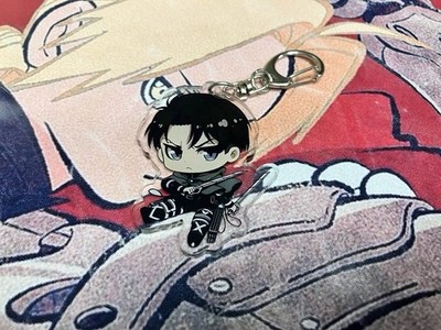 Attack On Titan Levi Ackerman Anime Double Sided Keyring | eBay UK