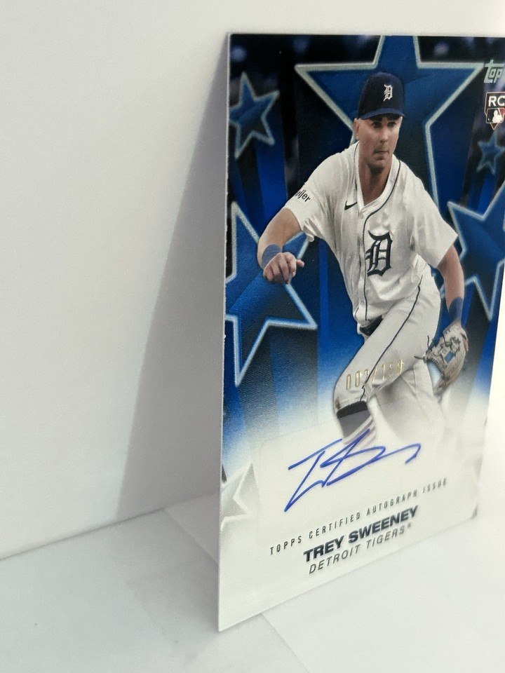 TREY SWEENEY 2025 TOPPS SERIES 2 #BSA-TSW BLUE BASEBALL STARS AUTO /150 ...