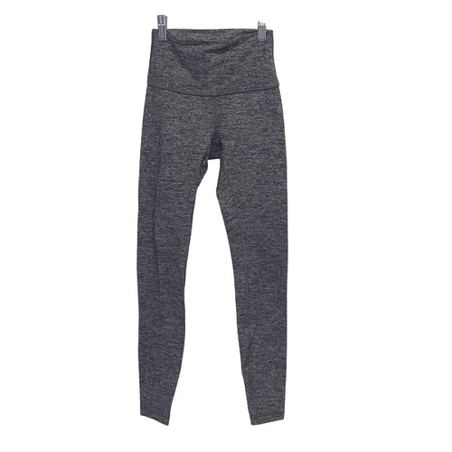 Lululemon Womens Wunder Under 7/8 Tight Luxtreme Leggings Heather Black ...