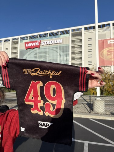 NEW BLACK SF 49ers SEAHAWKS Faithful Jersey Rally Towel Giveaway 1/3/26 ...