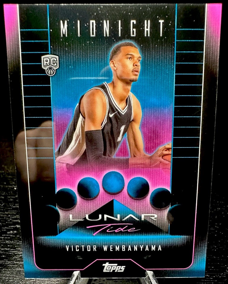 2023-24 Topps Midnight Rookie Lunar Tide Victor Wembanyama Rookie #LT ...