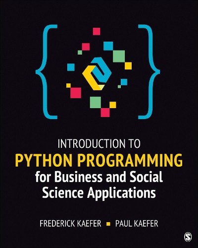 Frederick Kaefe Introduction to Python Programming for Business and Soci (Poche) | eBay