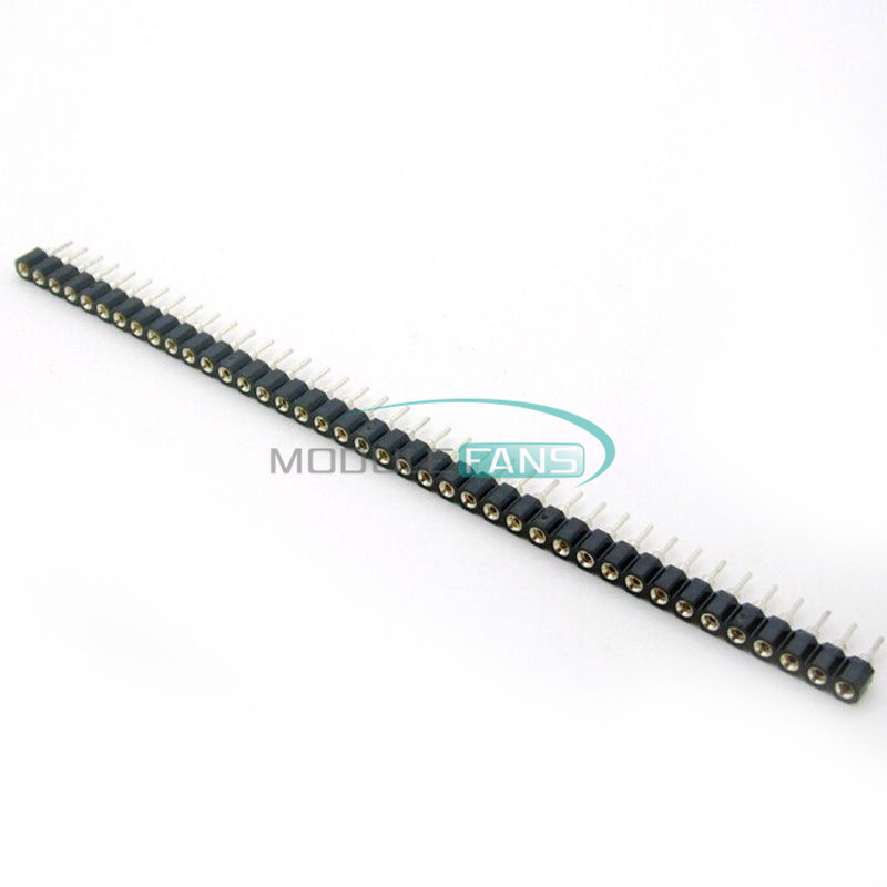 10PCS Strip Tin PCB Female IC Breakable 40pin Round Single Row Header ...