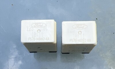 (2pcs) Ford F57B 14B192 AA 5 pin Relay White Model OEM 60 day warranty ...