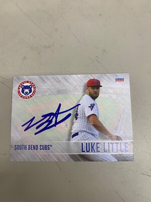 Luke Little Signed Card 2023 South Bend Cubs Team Card | eBay
