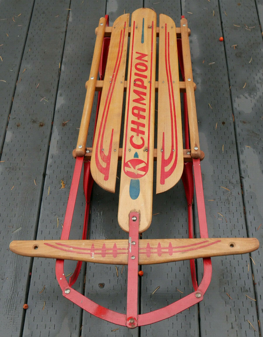 Vintage 1940's Kalamazoo Champion 03 Sled - Excellent Shape - | eBay